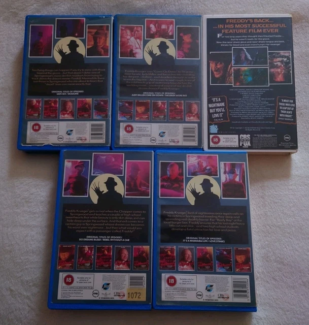 FREDDYS NIGHTMARES NIGHTMARE On Elm Street Collection | VHS | PAL | Braveworld £63.09 - PicClick UK