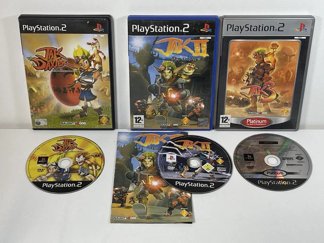 JAK & DAXTER Precursor Legacy Jak 2 Renegade Jak 3 PS2 PlayStation 2 P ...