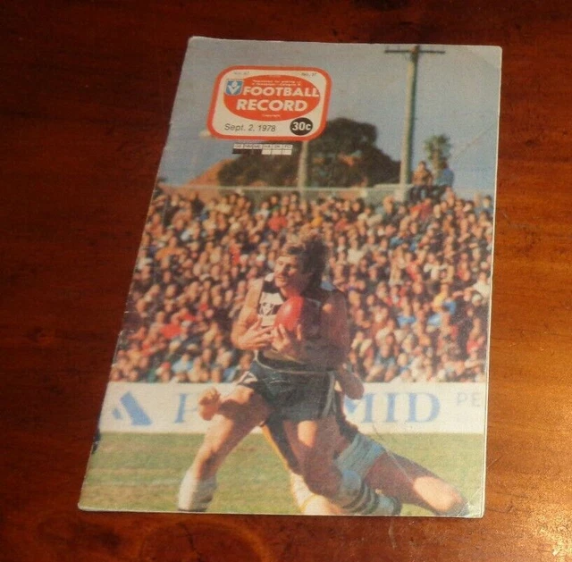 1978 VFL Football Record Melbourne v Collingwood $11.90 - PicClick AU