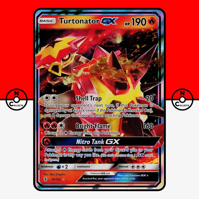 POKEMON TURONATOR GX 18/145 Guardians Rising Ultra Rare #4 LP-NM $5.00 ...