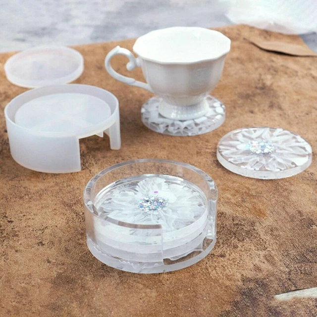 CRAFT PLATE RESIN Epoxy Storage Holder Coaster Casting Mold Mould ...