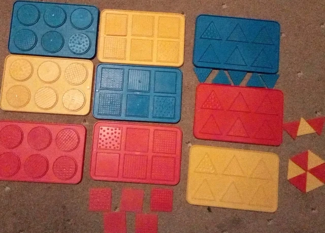 TACTILE SENSORY SHAPES Patterns Educational Play Toy Primary Early ...