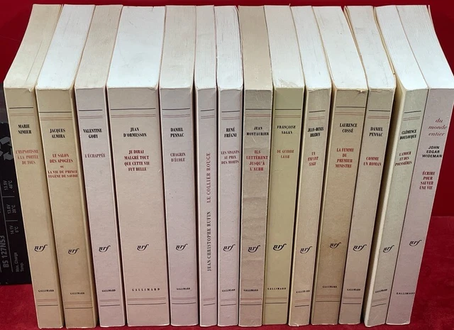 LOT DE 14 livres, Collection Blanche Gallimard NRF, Bon lot de NRF EUR ...