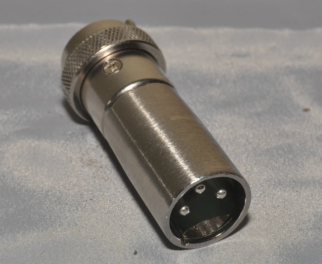 SHURE 3-PIN MICROPHONE Cable Adapter Amphenol 91-MC3M to XLR Male ...