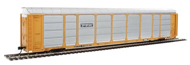 WALTHERS PROTO HO Scale 89' Tri-Level Enclosed Auto Rack, TTX/ETTX ...