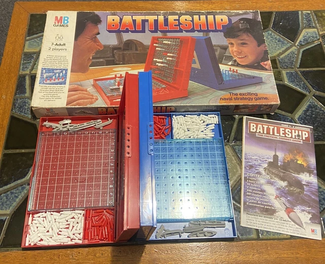VINTAGE 1985 MILTON Bradley Board Game Battleship Classic Naval ...