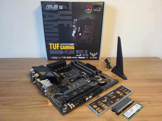 ASUS TUF GAMING B550-Plus WiFi II Micro-Atx Motherboard + FREE 128GB ...
