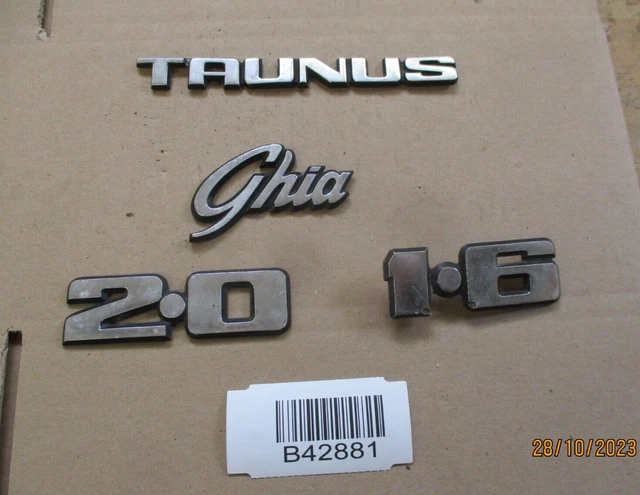 FORD TAUNUS MK2 MK3 Chrom Schriftzug Emblem Modellzeichen Konvolut EUR ...