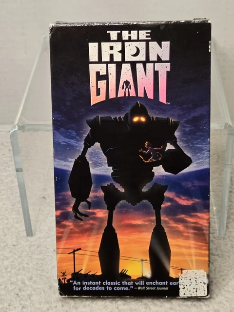 The Iron Giant Vhs 1999 Manche à Enfiler Rare Variante De Couverture Ancienne Location