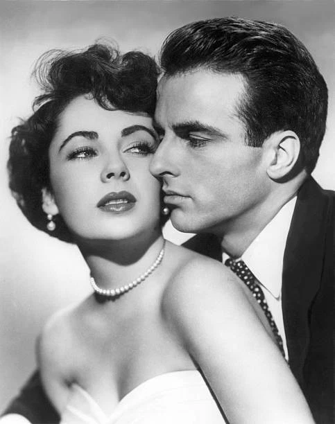 ELIZABETH TAYLOR AMERICAN actor Montgomery Clift in A Place in 1950s ...