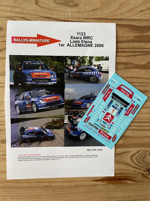 DECALS 1/43 CITROEN Xsara Wrc Sebastien Loeb Rallye Deutschland 2006 ... DECALS 1/43 CITROEN Xsara Wrc Sebastien Loeb Rallye Deutschland 2006 ...