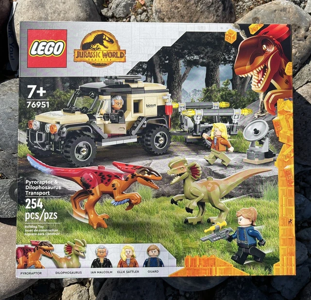 LEGO JURASSIC WORLD 76951 Pyroraptor Dilophosaurus Transport Set New ...