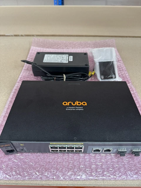 HPE ARUBA J9774A 2530-8G-PoE+ switch gestito Gigabit 8 porte con alimentatore e orecchie EUR 280 ...