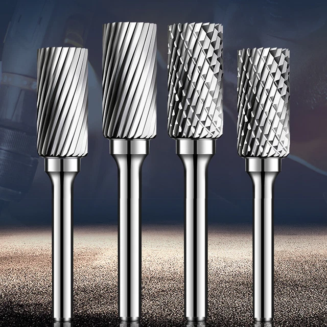 CARBIDE ROTARY FILE Milling Shank 6mm Metal Grinding Cutter Burr Head ...