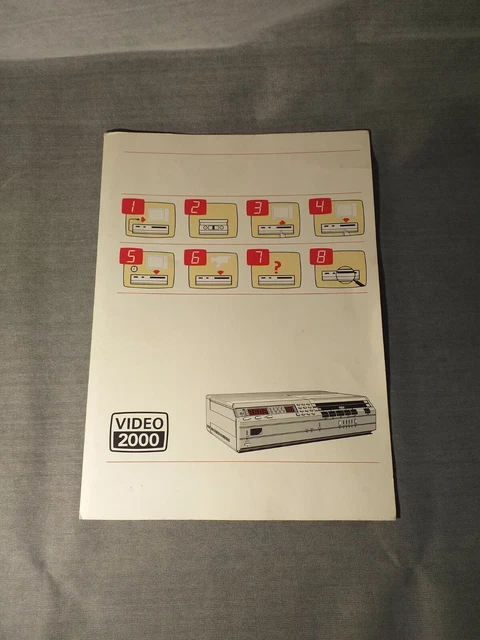 POCHETTE DE NOTICE Magnétoscope Philips V2000 Vidéo 2000 EUR 14,99 ...