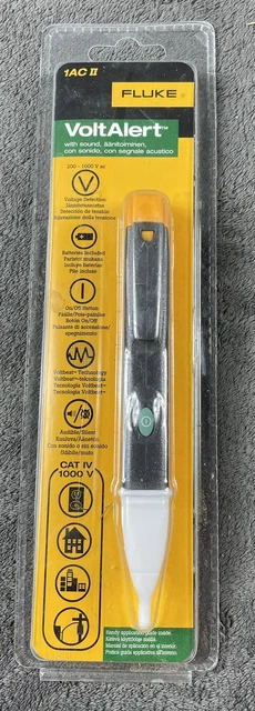 FLUKE 1AC-E II VoltAlert Volt Stick Voltage Tester inc Sound 200-1000v ...