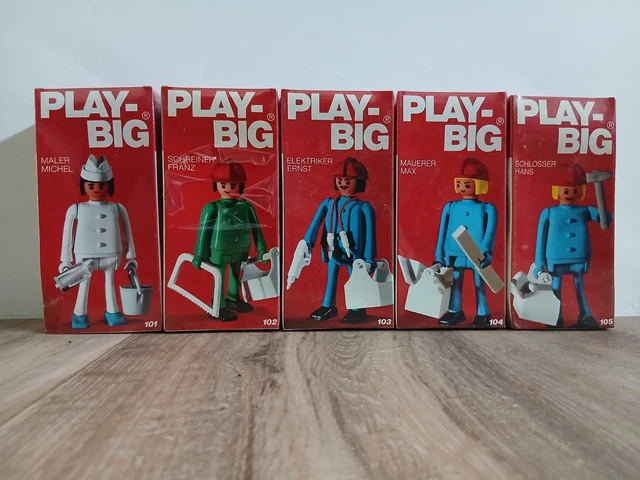 PLAY BIG BAUHANDWERKER 101-105 Série Complète OVP West Germany Rare EUR ...