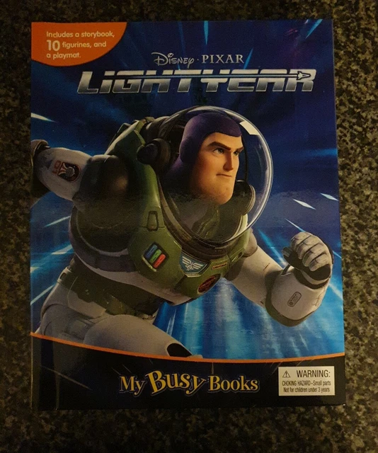 DISNEY PIXAR LIGHTYEAR Buzz Lightyear My Busy Book with Playmat & 10 ...