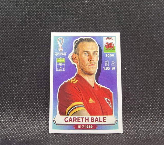 GARETH BALE PANINI FIFA World Cup Qatar 2022 Stickers #WAL 17 Wales ...