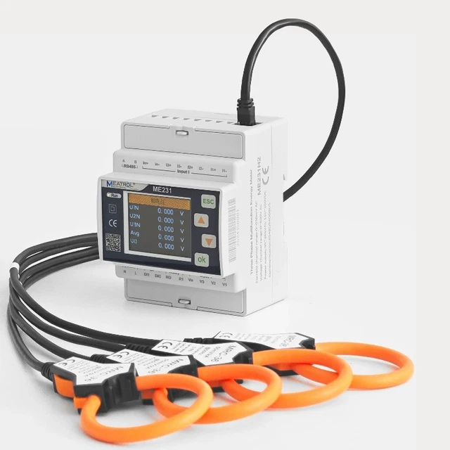 THREE-PHASE SMART METER Flexible Current Transformer Kit with Rogowski ...
