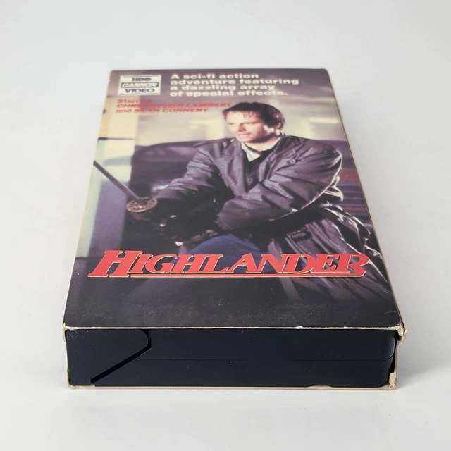HIGHLANDER 1986 VHS Christopher Lambert Sean Connery - HBO Cannon ...