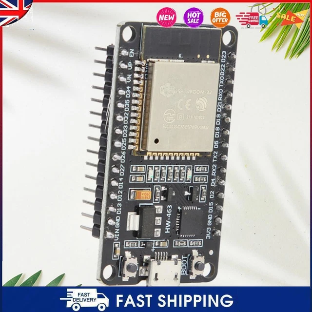 Esp 32s Esp Wroom 32 Esp32 Bluetooth Compatible Wifi Dual Core Cpu Development B £11 79