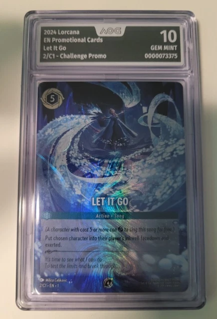 DISNEY LORCANA LET It Go Promo AOG 10 GemMint EUR 1.500,00 - PicClick DE