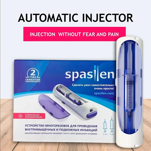 AUTOMATIC INJECTOR SPASILEN Syringe Gun Self-Injection Device $119.71 ...
