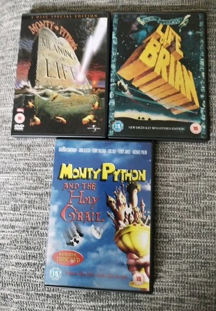 MONTY PYTHON MOVIE DVD Collection Life of Brian, Meaning of Life, Holy ...
