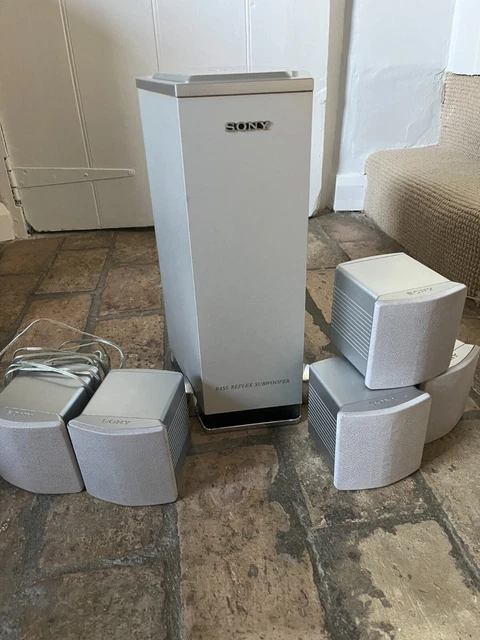 SONY SURROUND SOUND speaker system with subwoofer and 5 speakers SS ...