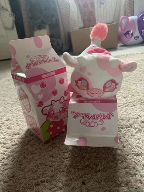 APHMAU MEEMEOWS - Strawberry Milk Cow Plush - 5" Ultra Rare - US ...