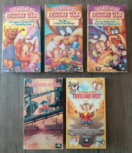 FIEVEL'S AMERICAN TAILS cartoon VHS lot Goes West Don Bluth EUR 33,42 ...