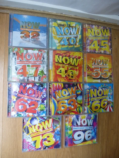 11 X NOW Thats What I Call Music Double Cds Job Lot 32-96 £16.99 ...