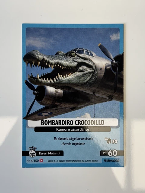 SKIFIDOL ITALIAN BRAINROT TCG Bombardiro Crocodillo 114/150 NM EUR 49 ...
