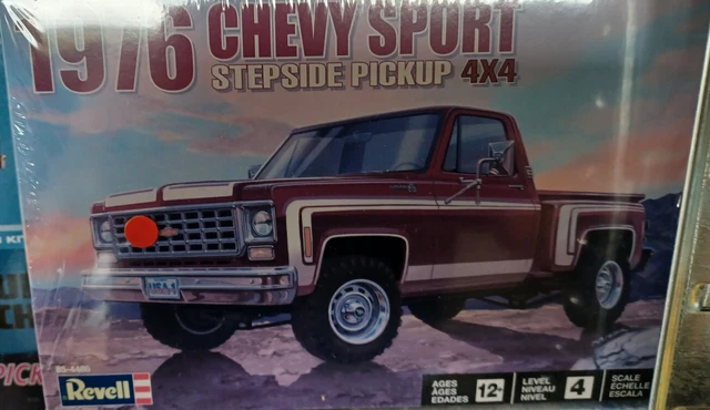 1:24 REVELL 1976 Chevy Sport Stepside Pickup EUR 35,00 - PicClick DE