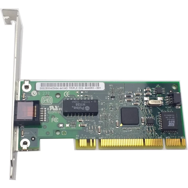 INTEL 749006-002 SIMPLE Port PCI 32-Bit 10/100 Éthernet Nic Réseau Lan ...