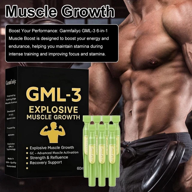 7PCS MUSCLE GROWTH Serum, GML-3 Explosive Muscle Growth Strength ...