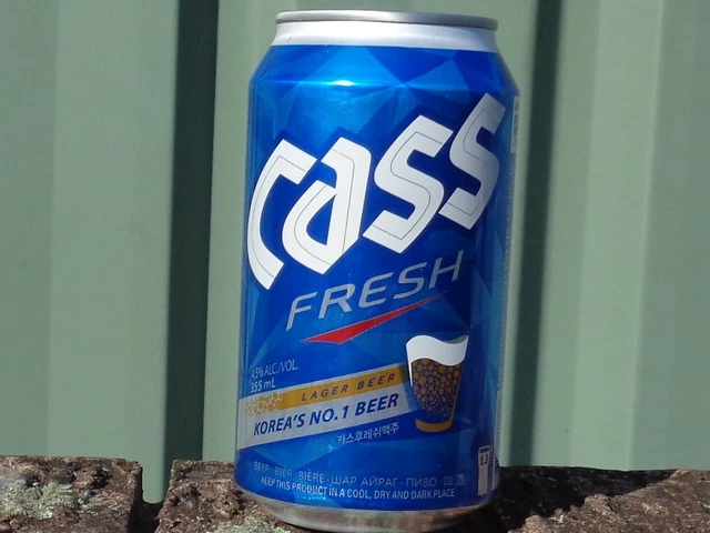CASS FRESH KOREAN Beer Empty Can Bottom Opened Limited Release EUR 3,99 ...
