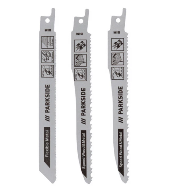 PARKSIDE UNIVERSAL SAW Blade Set For Parkside Sabre Saw - Lidl - 1st ...