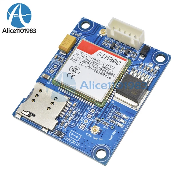 CARTE DE DÉVELOPPEMENT SIM808 GSM GPRS GPS Bluetooth module SMS EUR 18 ...