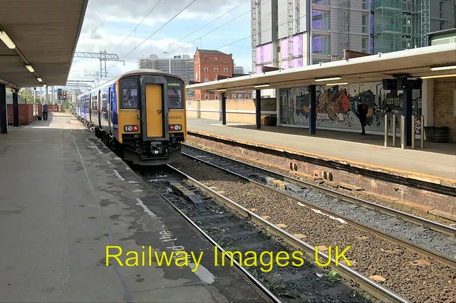RAILWAY PHOTO CLASS 150 DMU 6x4 Sprinter DMU at Salford Central Station ...