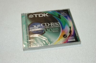 TDK REFLEX ULTRA CDs, CD-R80, CD-Recordable, 700MB, 80 Minutes - New ...