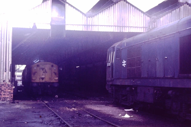 BRITISH RAIL BR Diesel Loco 20085 & 40041 @ Carstairs Railway Slide ...