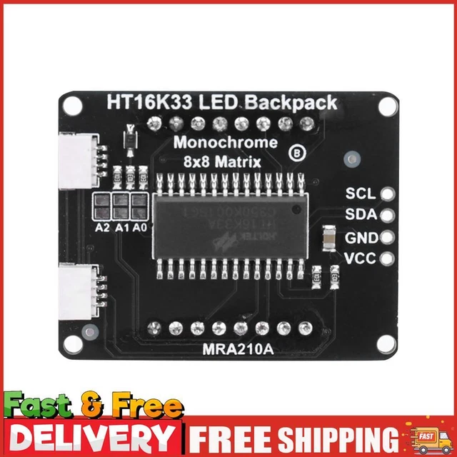 Ht16k33 8x8 Dot Matrix Led Display Modulo Microcontroller Modulo Per Arduino Eur 666 Picclick It