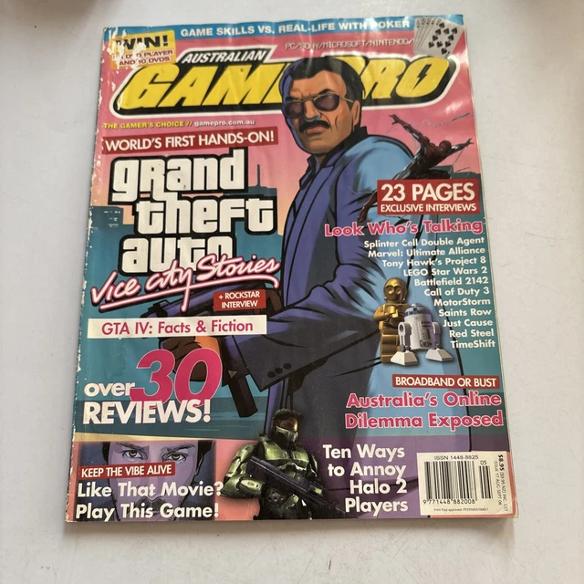 AUSTRALIAN GAMEPRO MAGAZINE Issue 17 2006 Grand Theft Auto IV Vice City ...