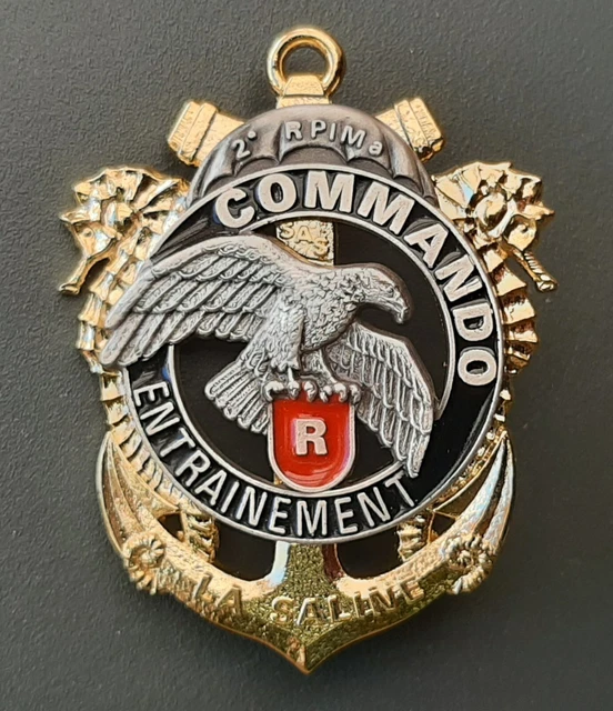 INSIGNE 2° RPIMA CEC LA SALINE COMMANDO Parachutiste TDM vintage ...