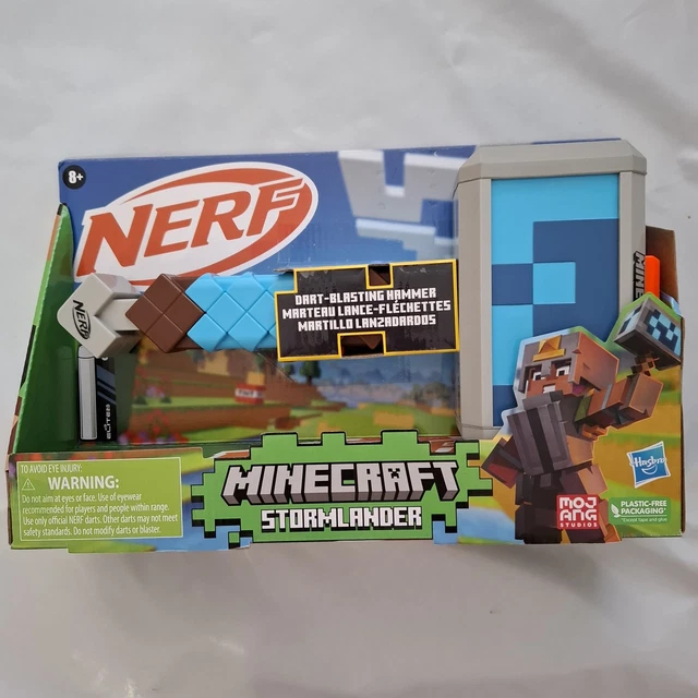 NERF MINECRAFT STORMLANDER Blaster Nerf - Dart Blasting Hammer $50.00 ...