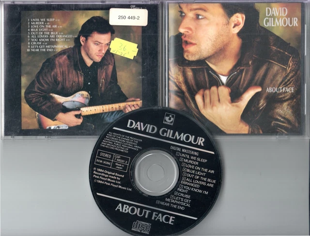 DAVID GILMOUR CD About Face © 1984 EMI Japan / No Barcode EUR 23,99 ...