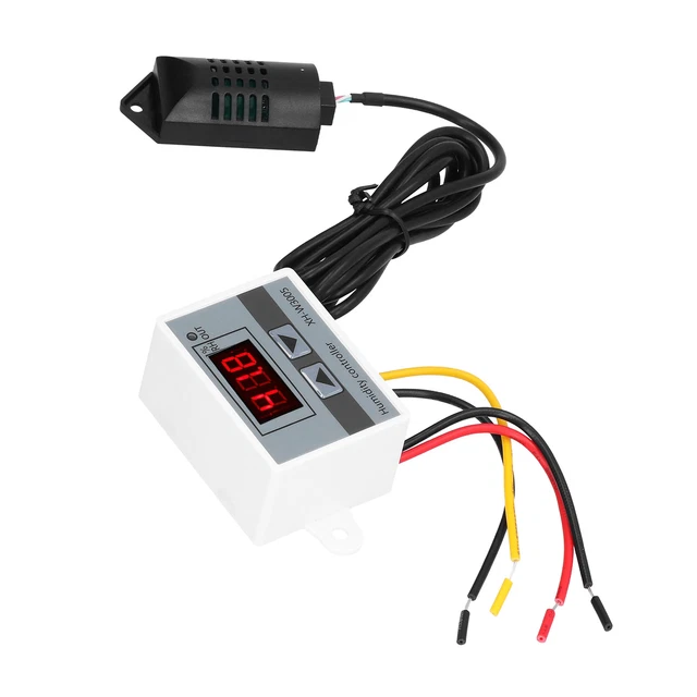 DIGITAL HUMIDITY CONTROLLER Module LED Hygrometer Sensor Control Switch ...