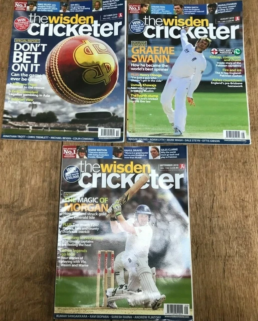 WISDEN CRICKETER MAGAZINE August-October 2010 Swann, Morgan, & Gambling ...